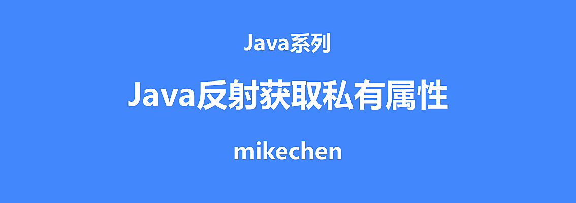 Java反射获取私有属性(手把手教你4步获取) – mikechen